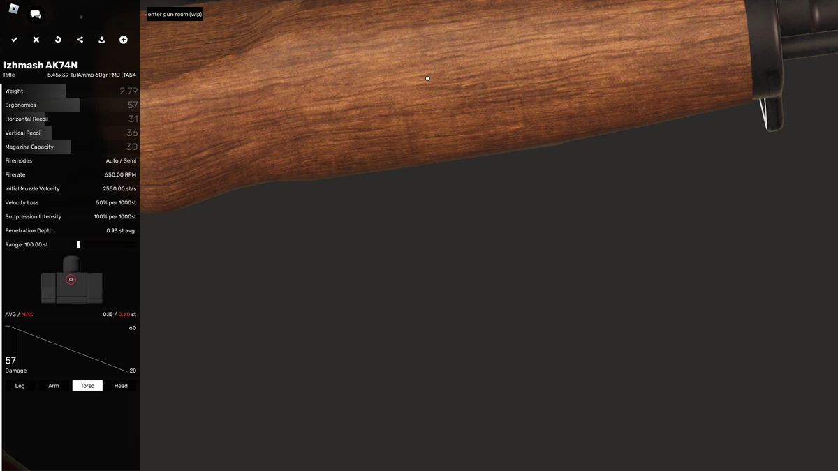 AK74 Wooden 6P20 Sb.6 Lower Handguard | Deadline Roblox Wiki | Fandom