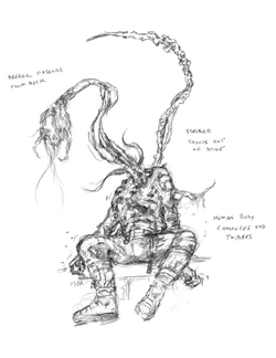 Dead Space Necromorph Drawing