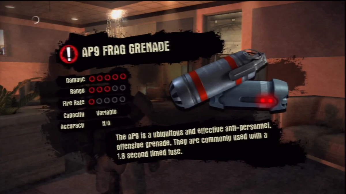 AP9 Frag Grenade | Dead to Rights Wiki | Fandom