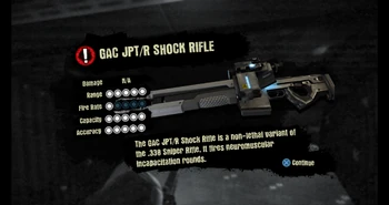 GAC JPT/R Shock Rifle | Dead to Rights Wiki | Fandom