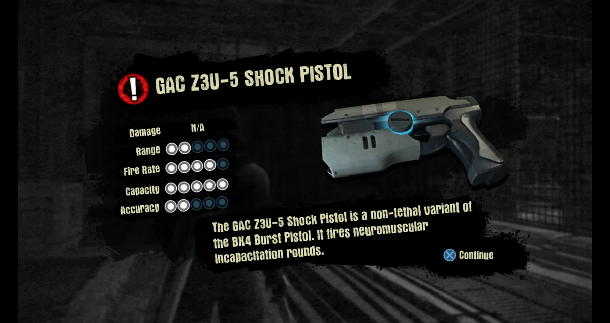 GAC Z3U-5 Shock Pistol | Dead to Rights Wiki | Fandom