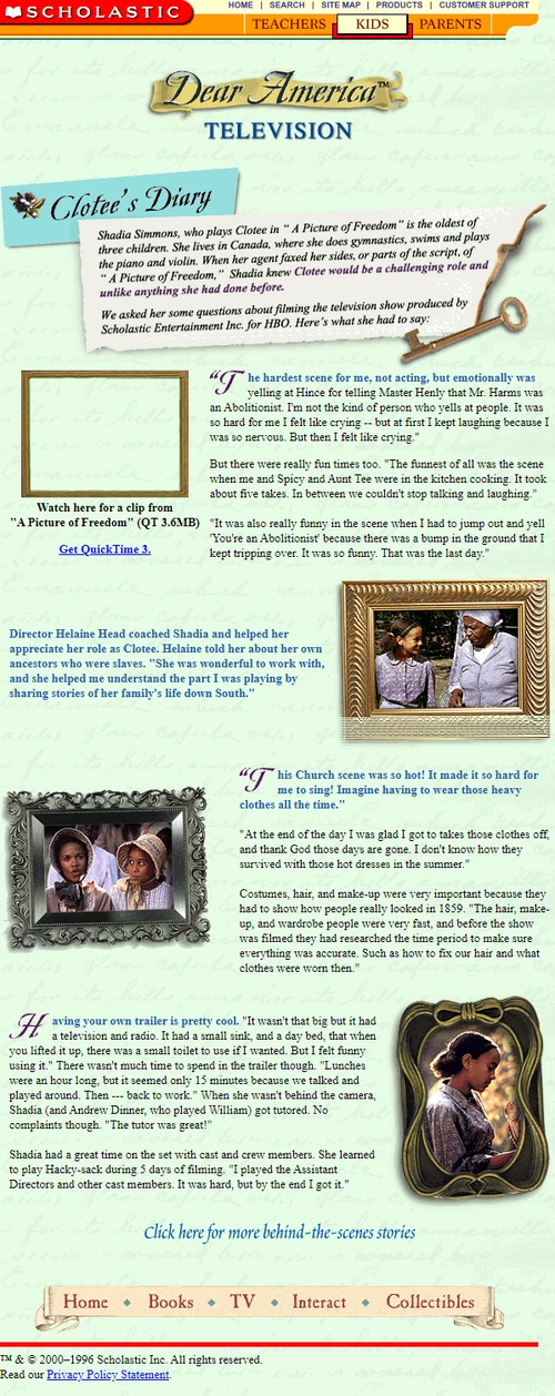 "A Picture of Freedom" | Dear America Wiki | Fandom