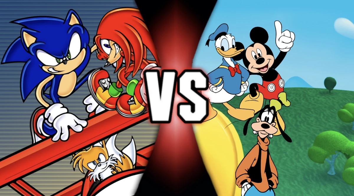 Sonic,Tails and Knuckles vs Mickey,Goofy and Donald | Death Fights Wiki | Fandom