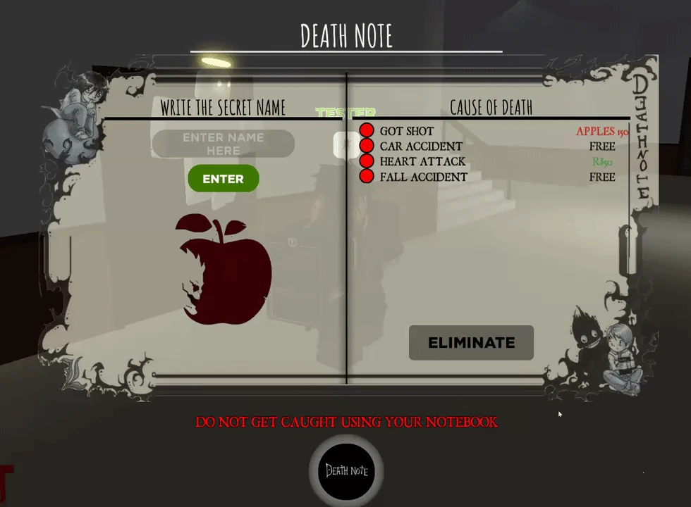 Misa Role | Death Note - Roblox (xBear) Wiki | Fandom