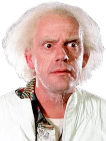 doc brown green screen