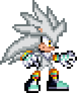 Classic Silver The Hedgehog Sprites