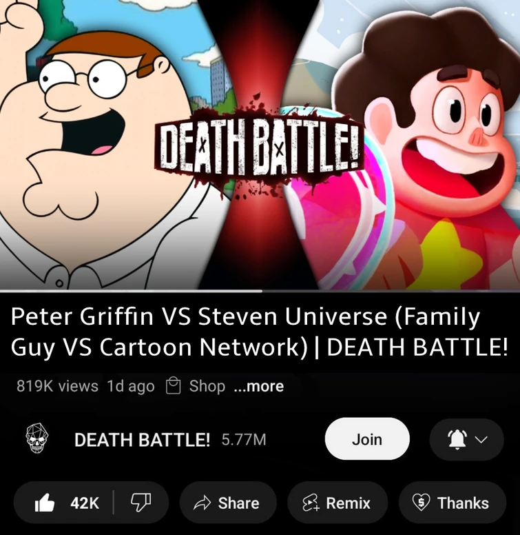 Steven Universe VS Peter Griffin | Death Battle Fanon Wiki | Fandom