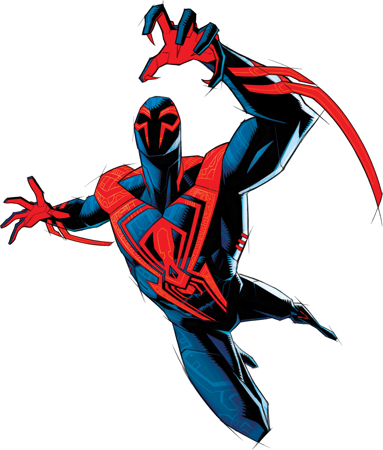 How To Draw Spiderman 2099 Step By Step