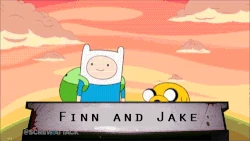 Finn And Jake Fist Bump Gif