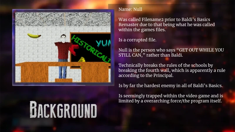 Null (Baldi's Basics) vs Specimen 9 | Death Battle Fanon Wiki | Fandom