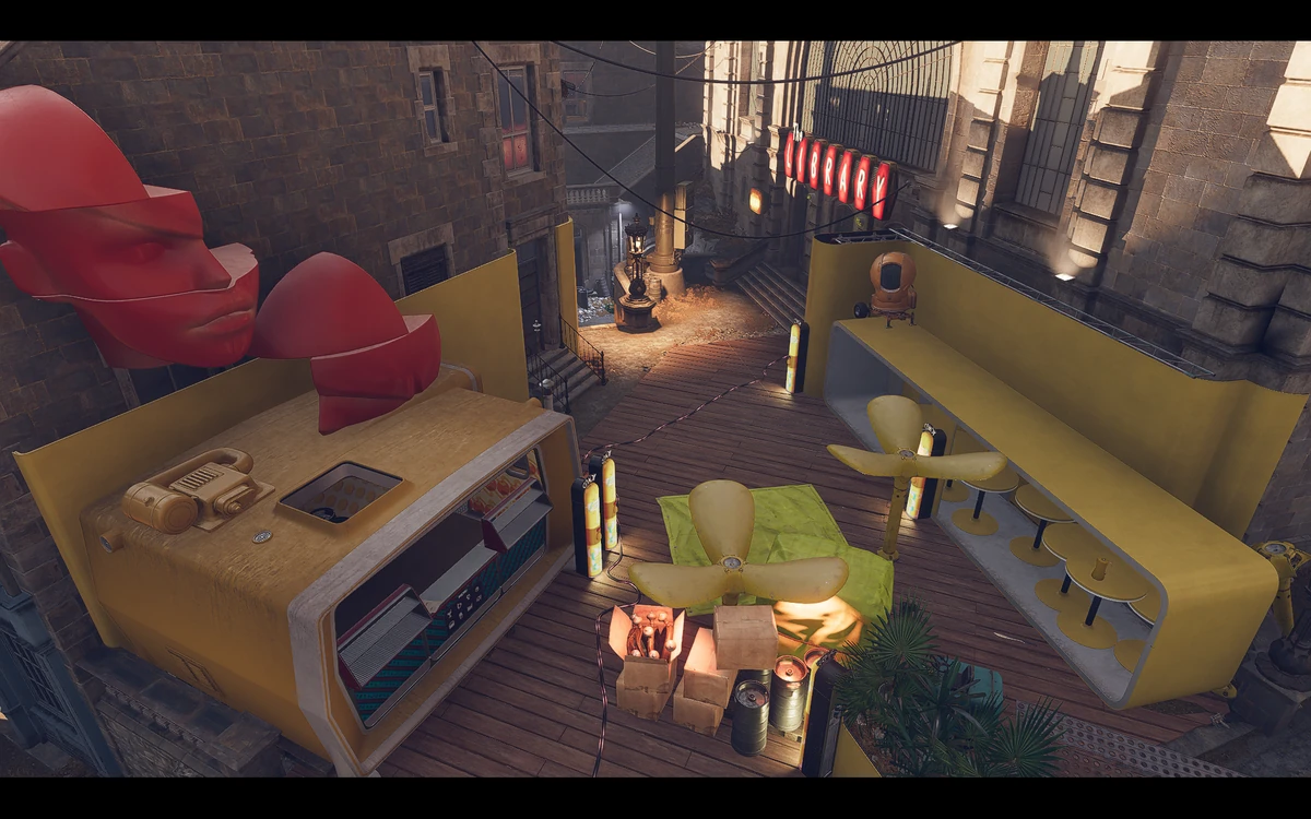 The Library Backyard | Deathloop Wiki | Fandom