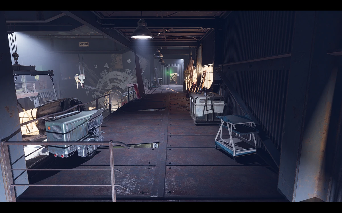 Hangar 2 Top Walkway | Deathloop Wiki | Fandom