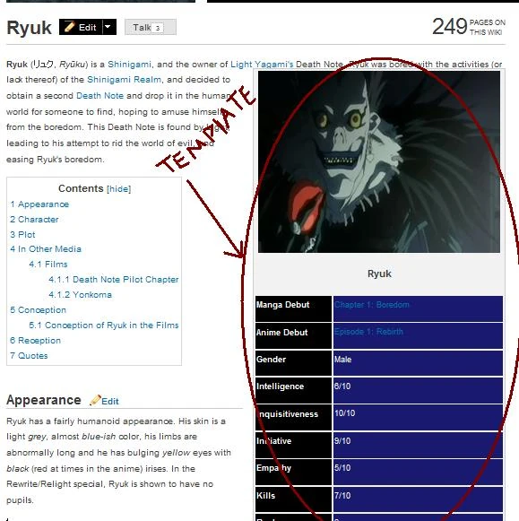 User blog:MarleneZ./How To Edit a Template | Death Note Wiki | Fandom