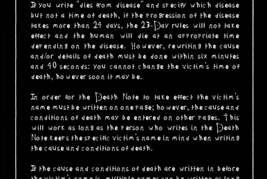 Death Note How To Use It Pages