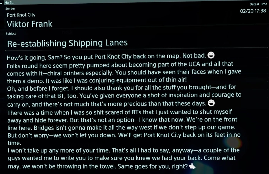 Re-establishing Shipping Lanes | Death Stranding Wiki | Fandom