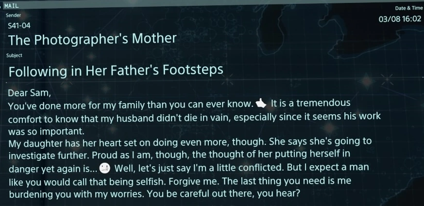 Following in Her Father's Footsteps | Death Stranding Wiki | Fandom