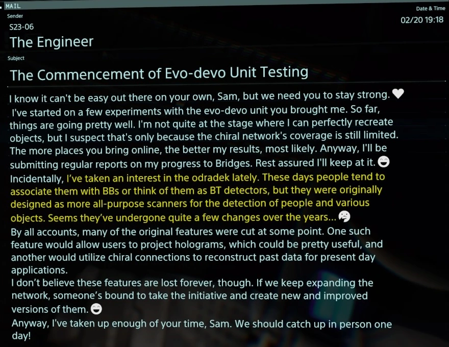 The Commencement of Evo-devo Unit Testing | Death Stranding Wiki | Fandom