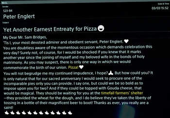 Yet Another Earnest Entreaty for Pizza | Death Stranding Wiki | Fandom