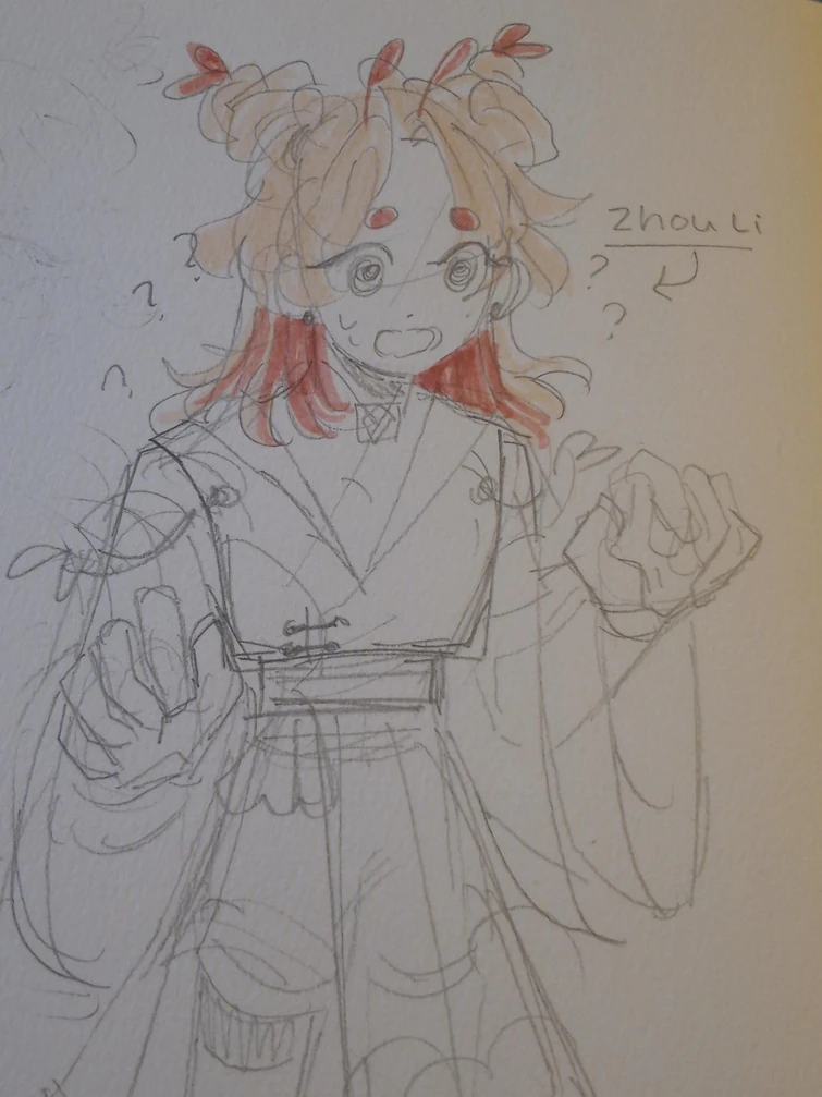 more of my shrimp genshin oc (+some other traditional art ive made in ...