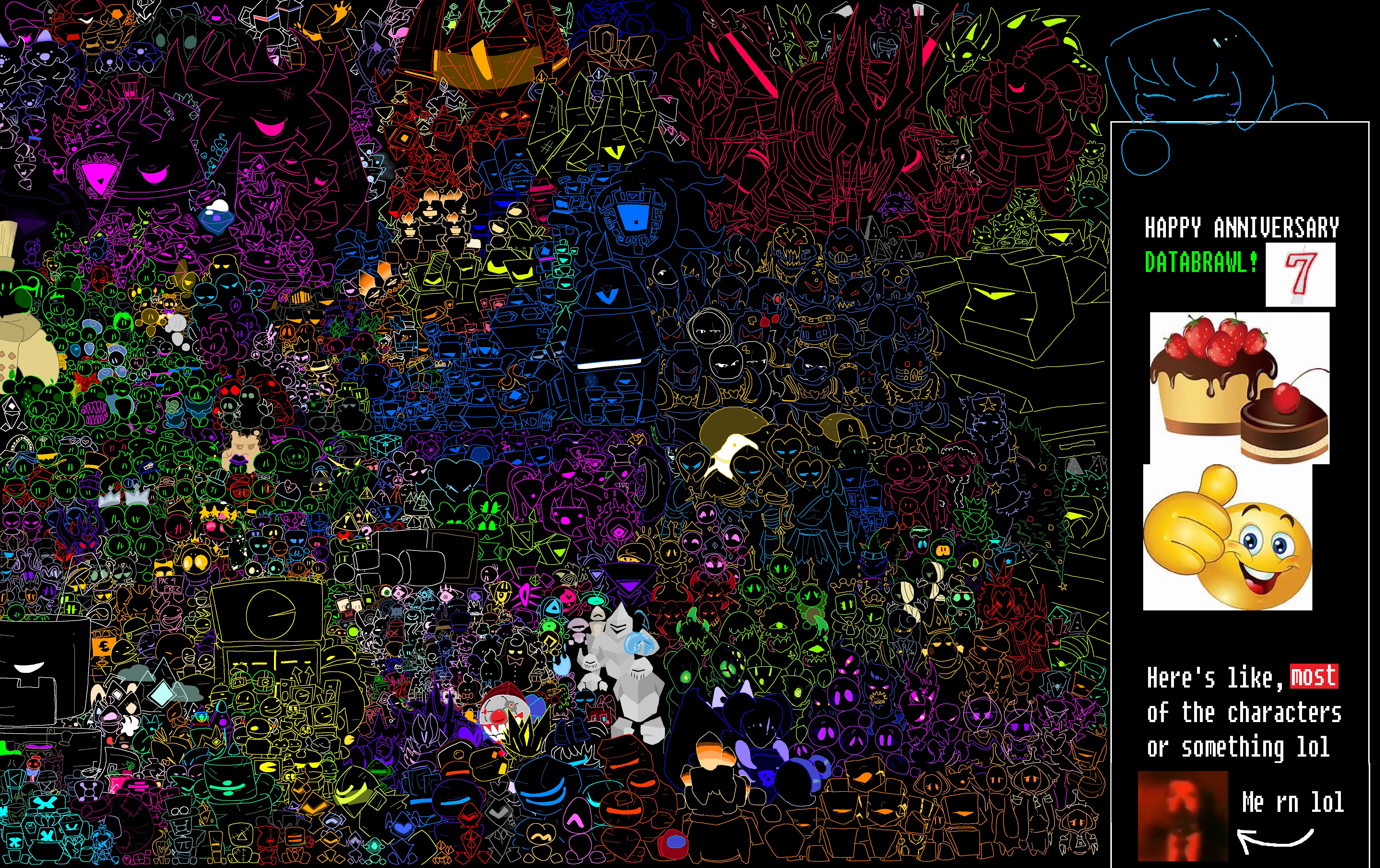 Insert the "Yo dude, bet you can't name all of the Databrawl Characters ...