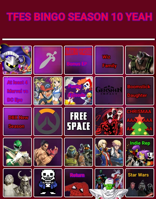 My Season 10 bingo | Fandom