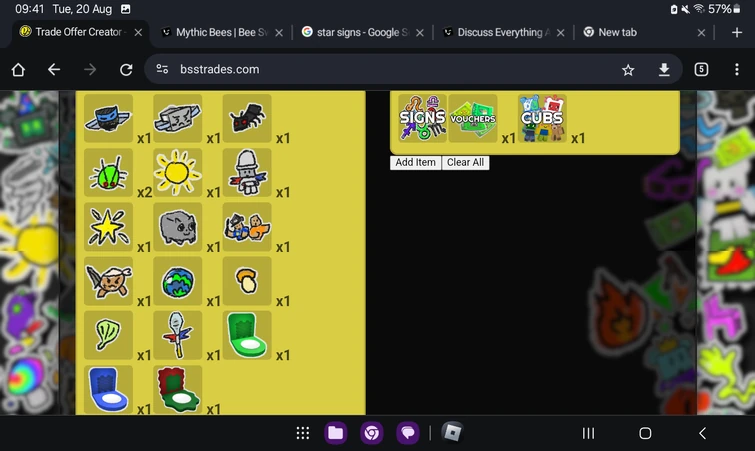 Trying to get star signs or bear bee voucher | Fandom