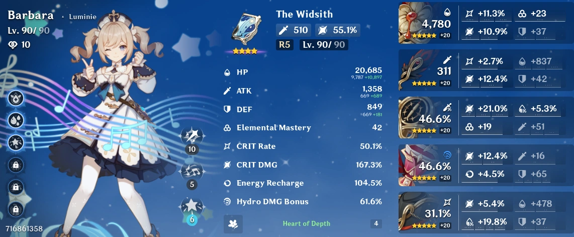 Rate my Barbara Dps build | Fandom