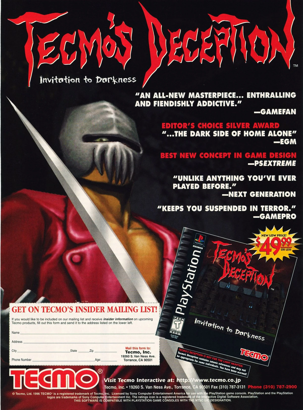 Tecmo's Deception: Invitation to Darkness/Images | TRAPEDIA | Fandom