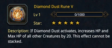 Diamond Dust Rune | Deck Heroes Wiki | Fandom