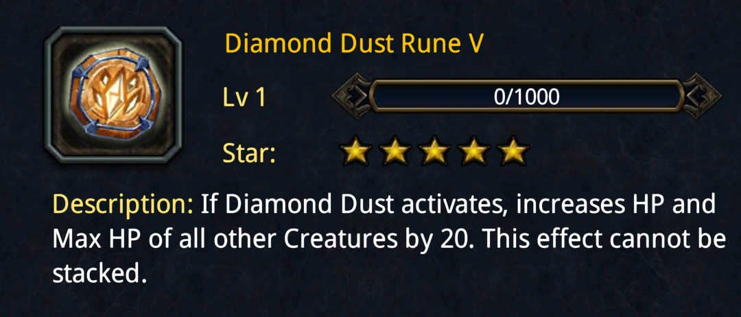 Diamond Dust Rune | Deck Heroes Wiki | Fandom