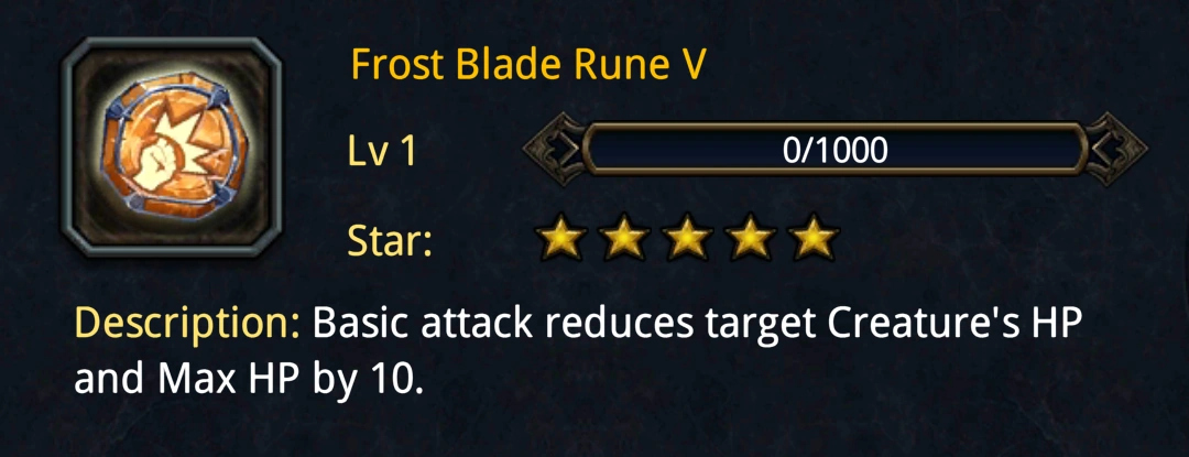 Frost Blade Rune | Deck Heroes Wiki | Fandom
