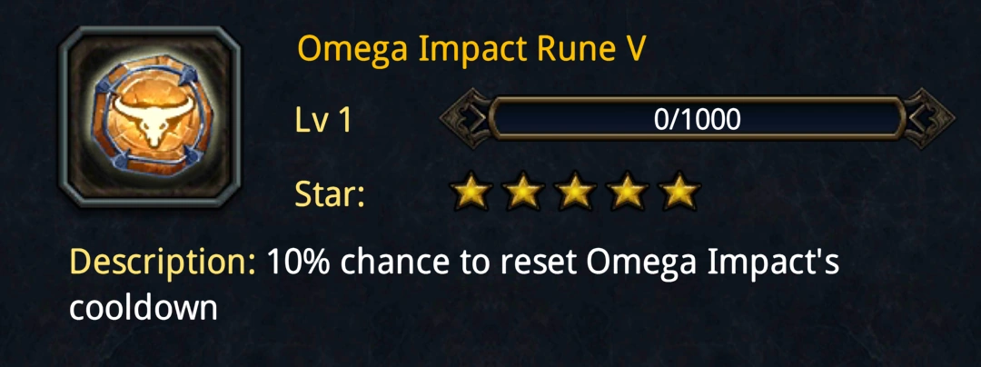 Omega Impact Rune | Deck Heroes Wiki | Fandom