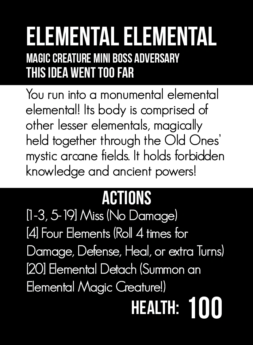 Elemental Elemental | Deck Quest Wiki | Fandom