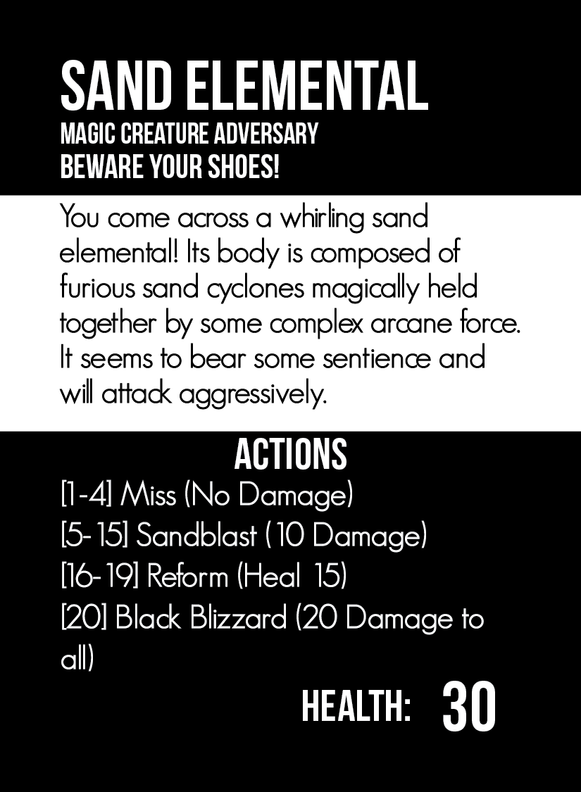 Sand Elemental | Deck Quest Wiki | Fandom