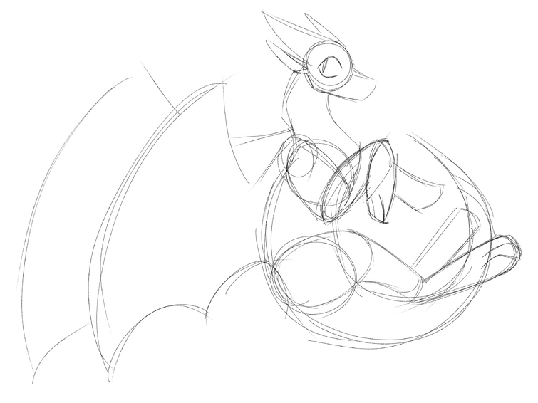 Smol dragon sketch | Fandom