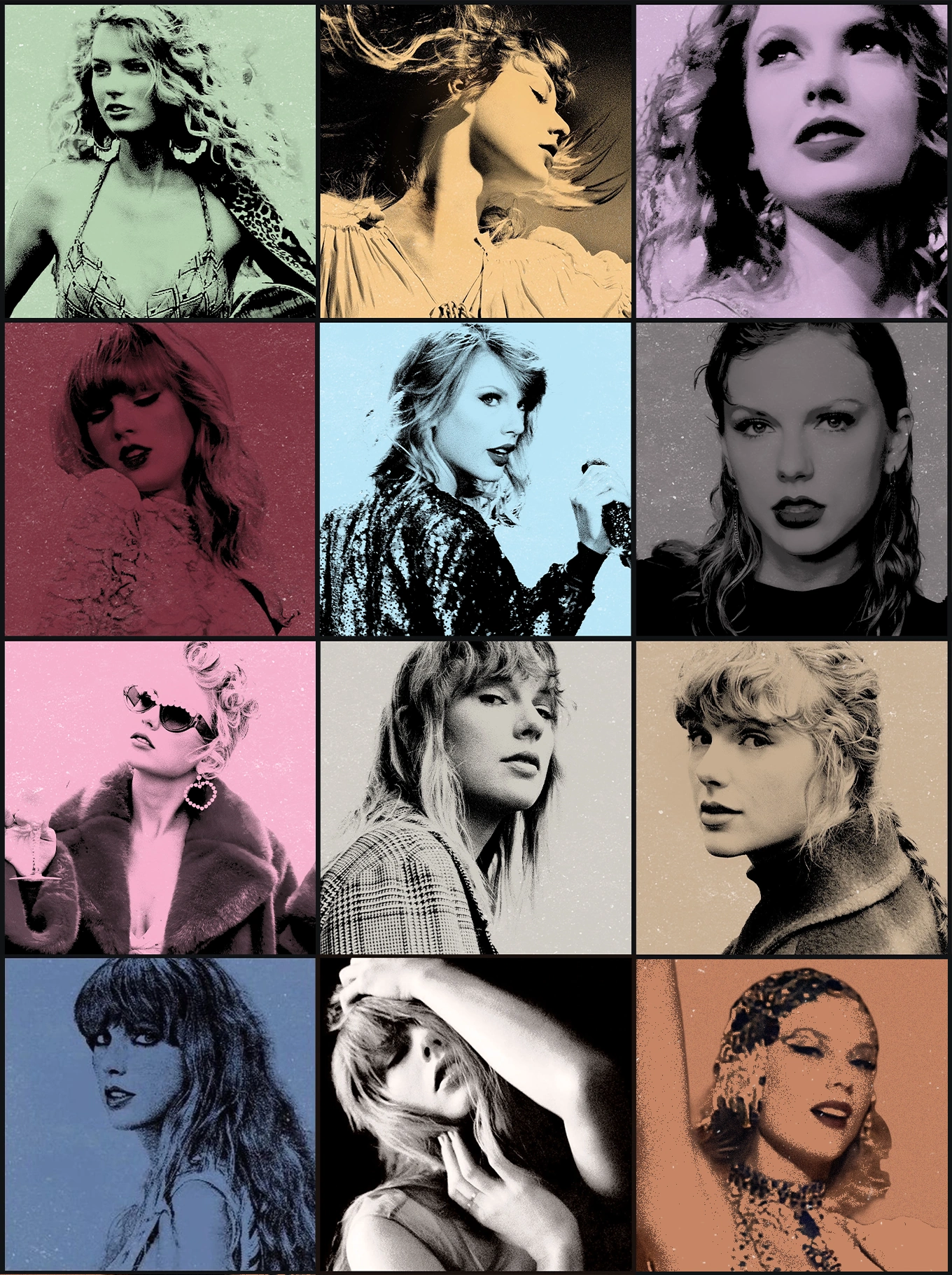 The concept of how the Eras Tour poster could've been completed with ...