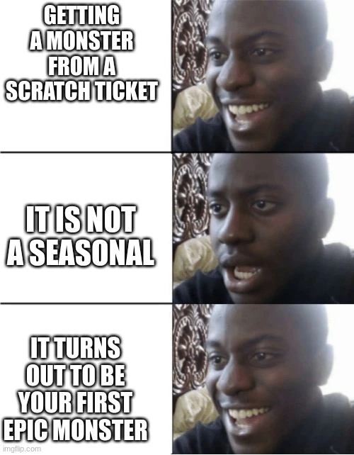 Scratch Tickets during Eggs-travaganza be like: | Fandom