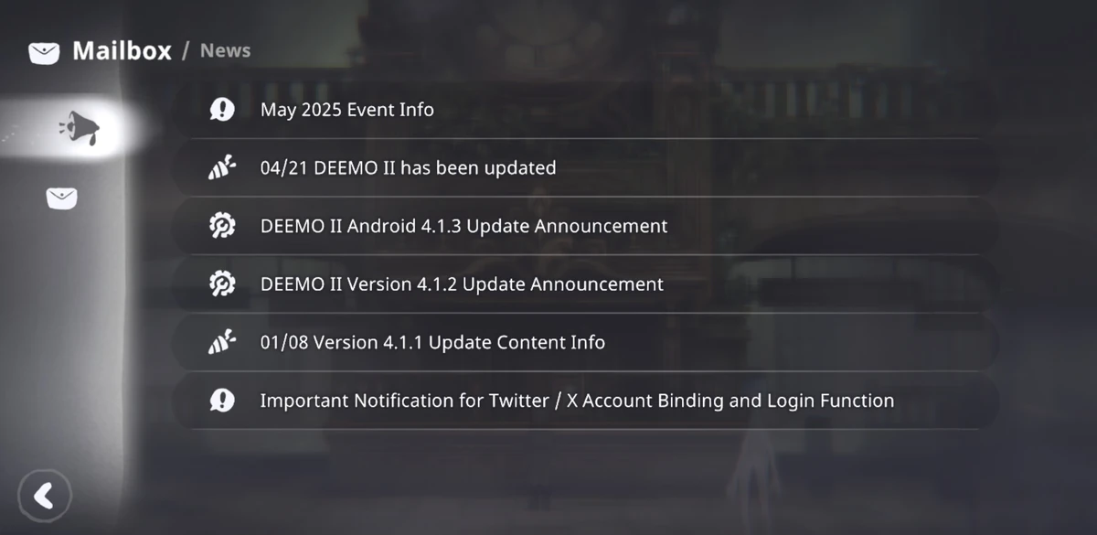 Mailbox | DEEMO Wiki | Fandom
