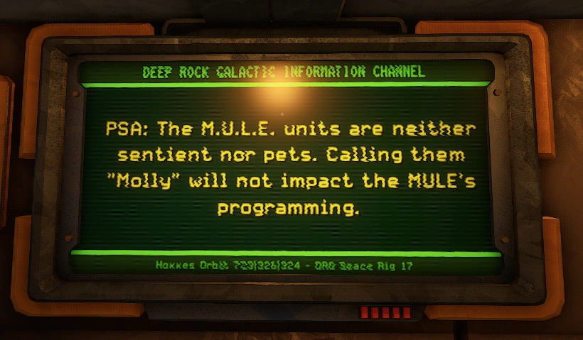 Space Rig/Information Channel - Deep Rock Galactic Wiki