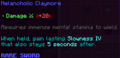 Melancholic Claymore | DeepRoomsRPG Wiki | Fandom