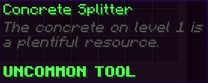 Concrete Splitter | DeepRoomsRPG Wiki | Fandom
