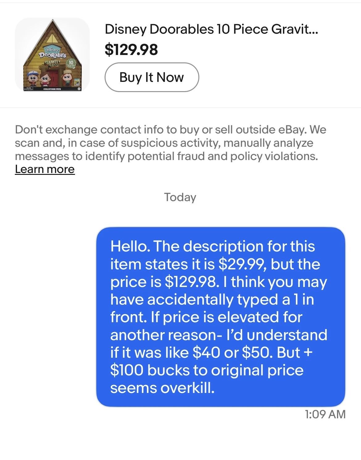 Nothing like sending passive-aggressive messages to EBay Scalpers! 😂 ...