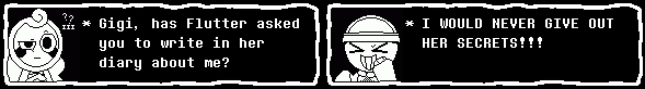 (Gigi and Glisten interaction with Undertale Textboxes!!!!) | Fandom
