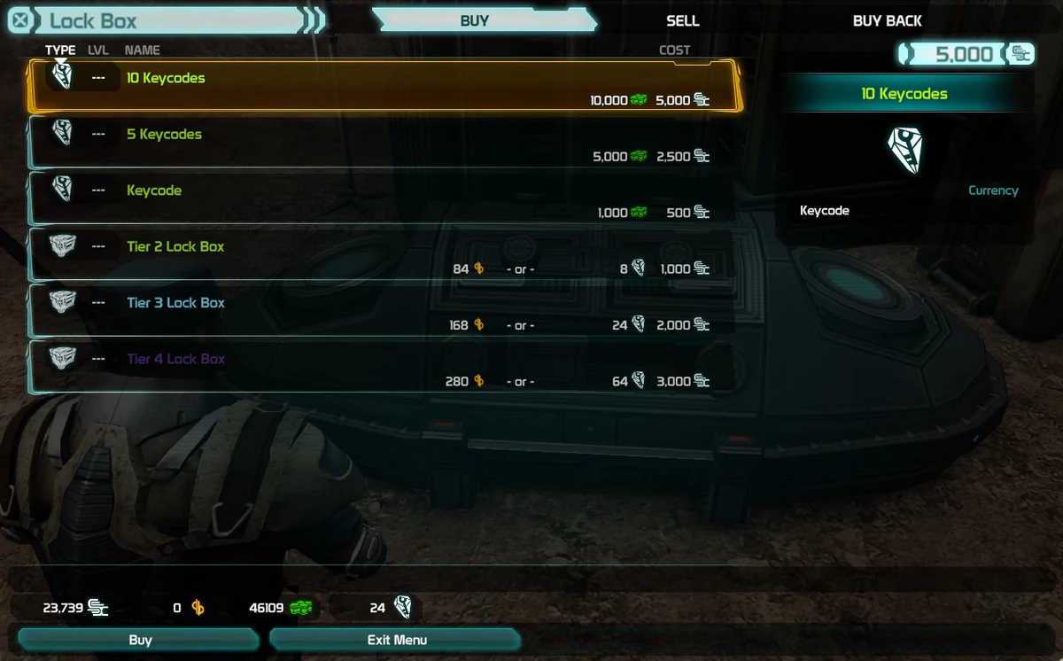 Keycode | Defiance Wiki | Fandom