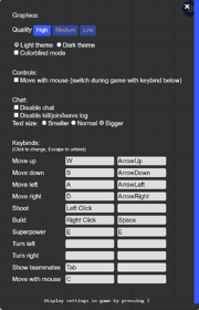 Settings | Defly.io Wiki | Fandom