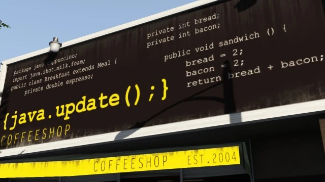 {java.update();} Coffeeshop | GTA Wiki | Fandom