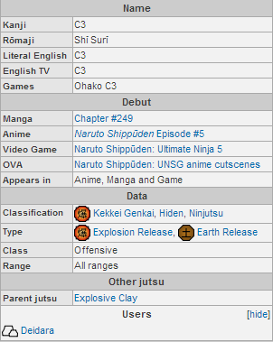 C3 | Deidara Wiki | Fandom
