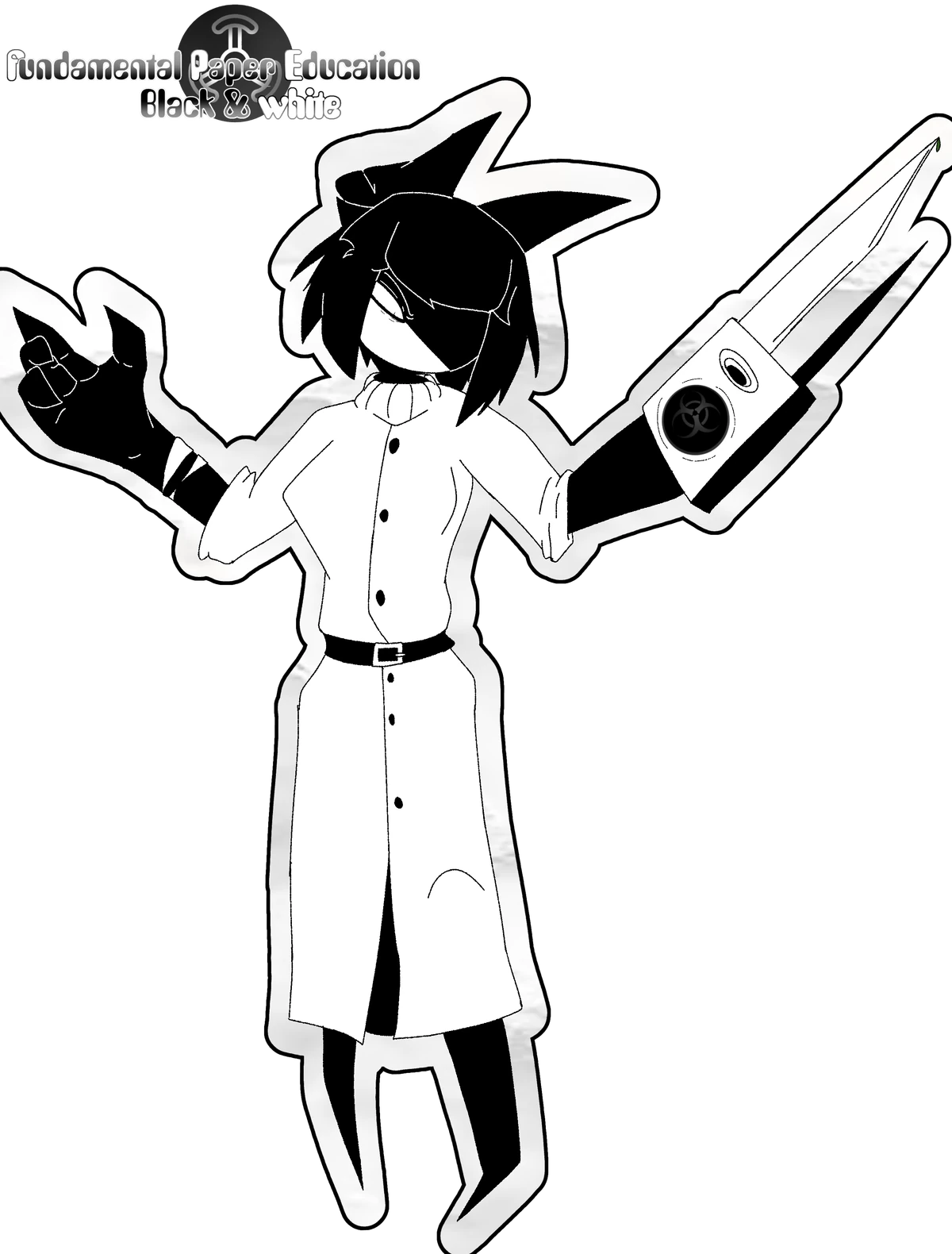 Dr Miss Bloomie (Black & White) | DeletedVerse Wiki | Fandom