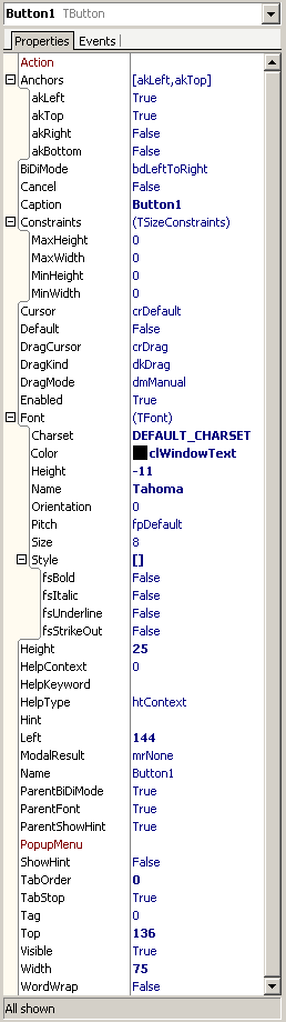 TButton Class | Delphi Programming | Fandom TButton Class | Delphi Programming | Fandom