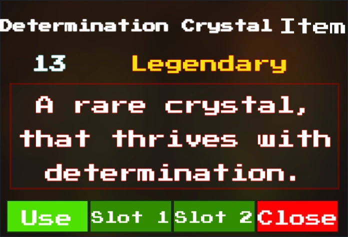 Determination Crystal | DeltaTale Ultimate roblox fan game Wiki | Fandom